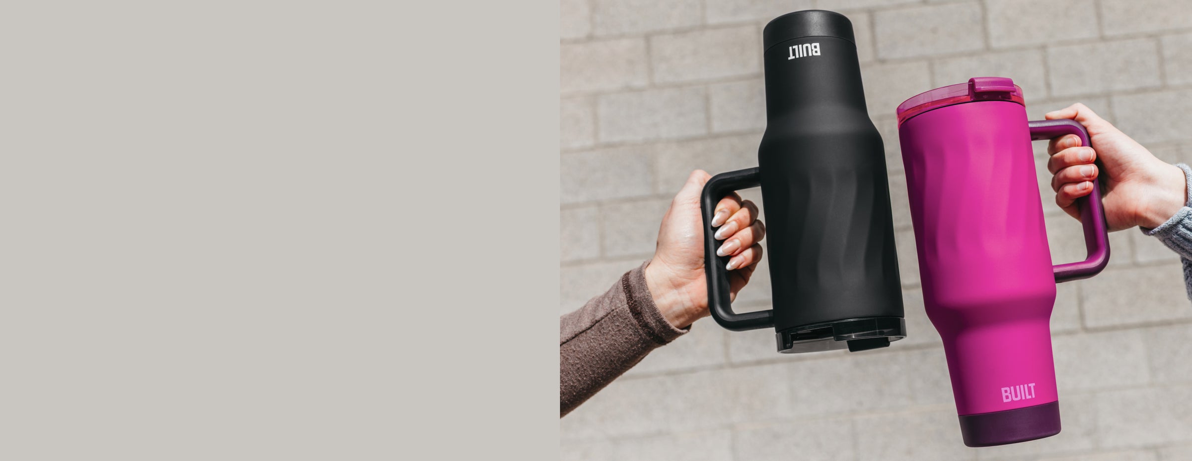 Lunch and hydration on the go. Built.