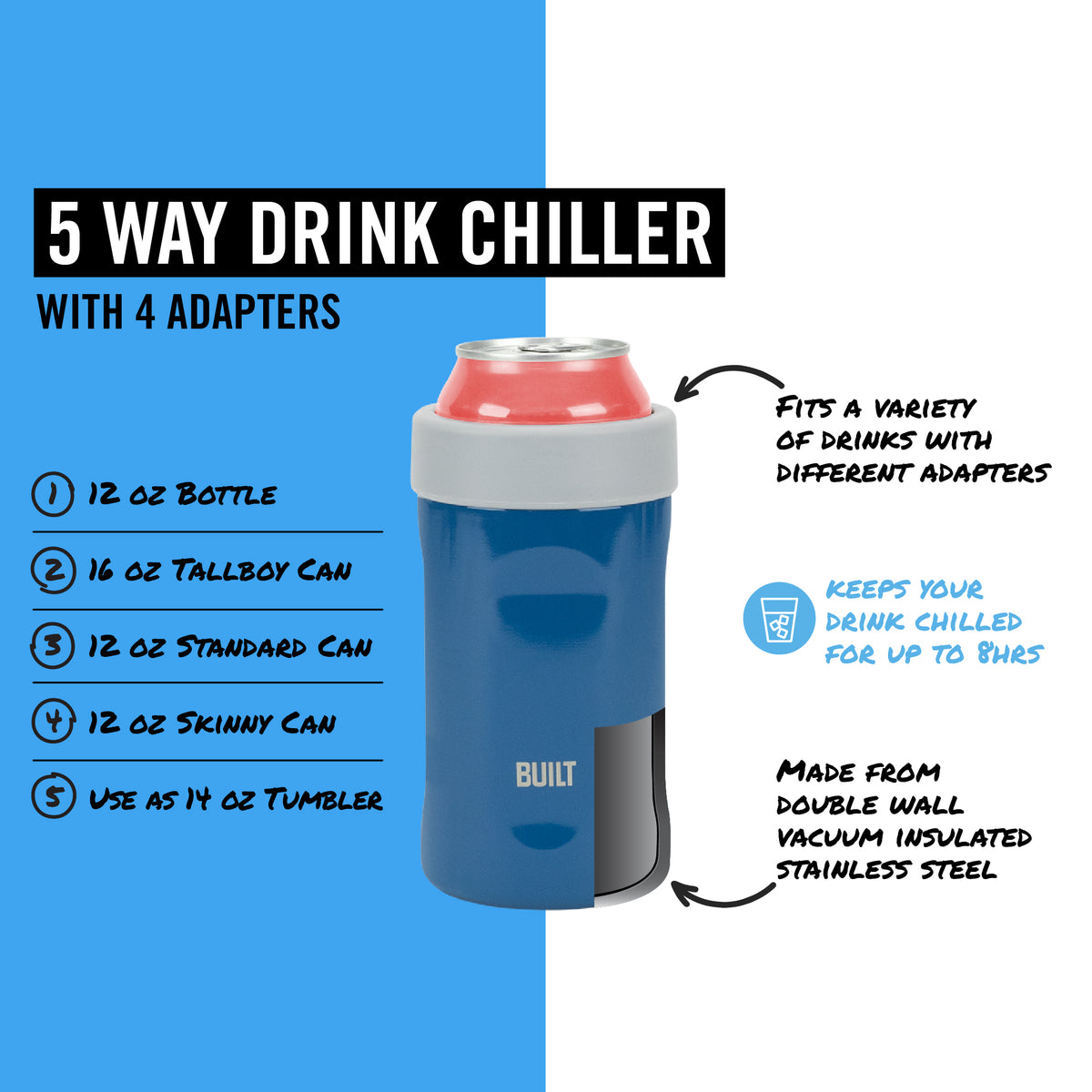 5 Way Drink Chiller - Set of 2