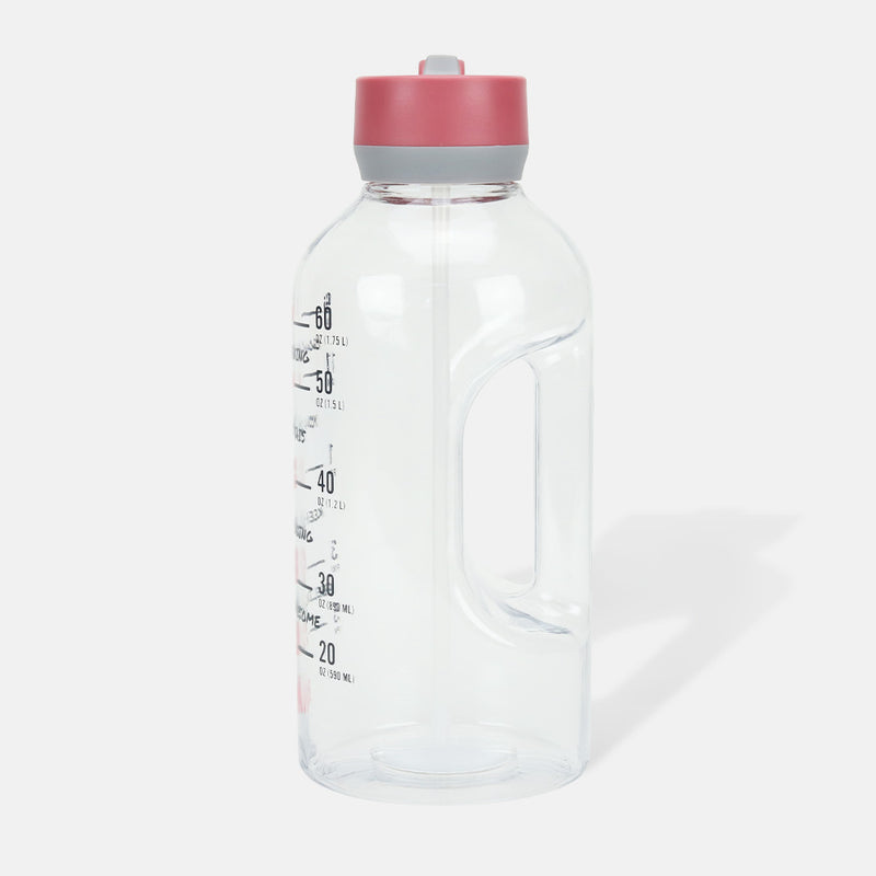 74oz Motivational Bottle with Straw Lid